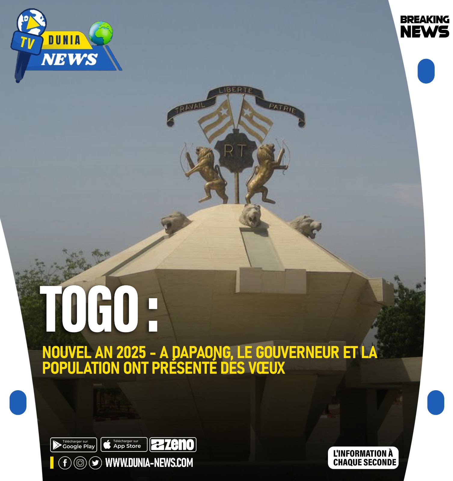TOGO : Nouvel an 2025 - A Dapaong, le gouverneur et la population ont ...